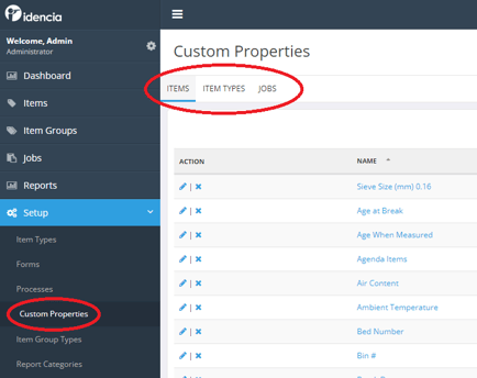 Idencia 101-4: Custom Properties Overview